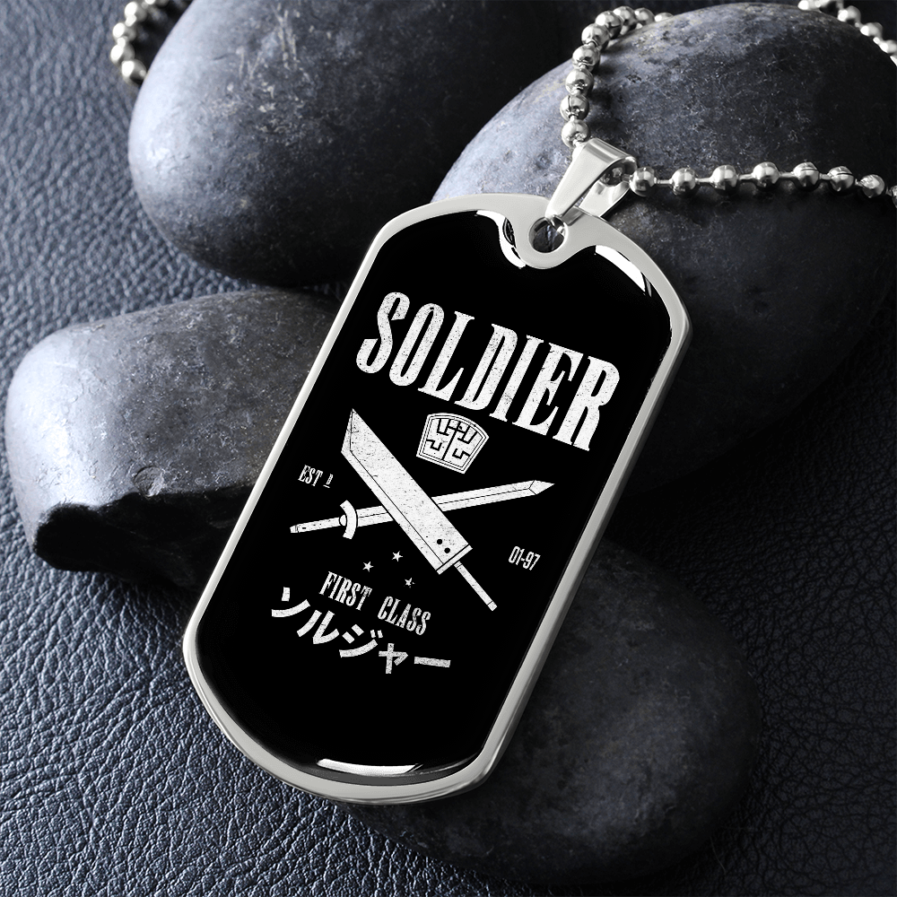 Soldier First Class Fantasy RPG Dog Tags | Gamer Dog Tags | Video Game ...