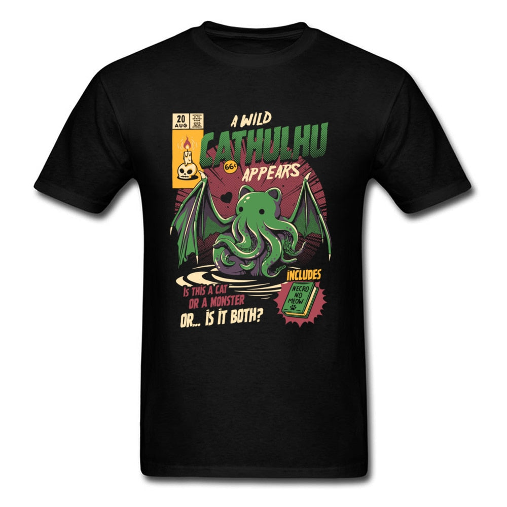 A Wild Cthulhu Appears Lovecraft T-Shirt – Superhero Gear