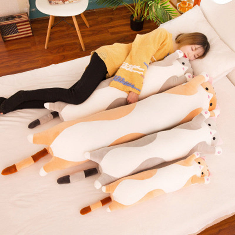 Kawaii Cute Cat Long Plush Pillow – Superhero Gear